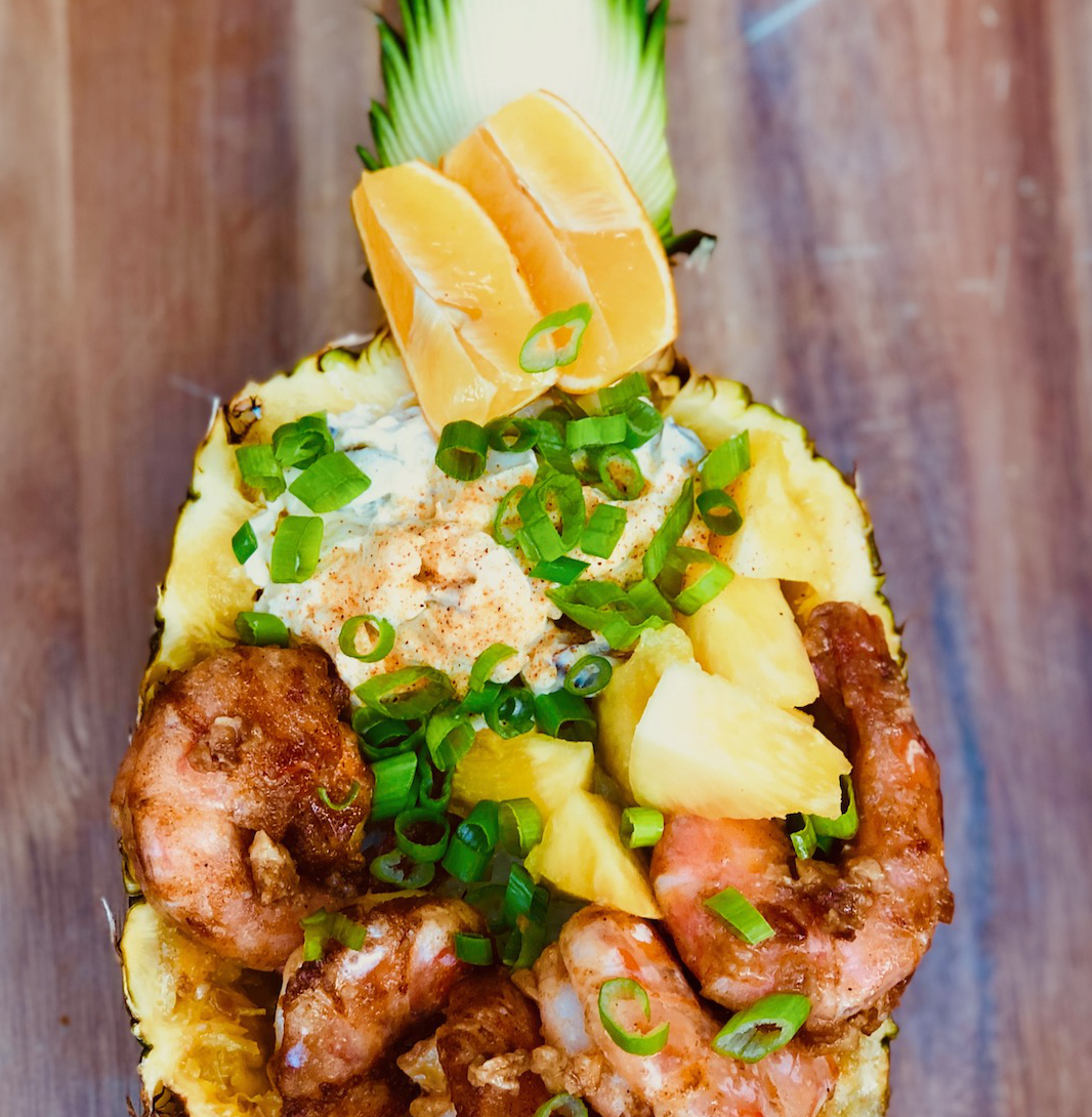 Garlic Shrimp Pineapple Boats - Cooking Sessions