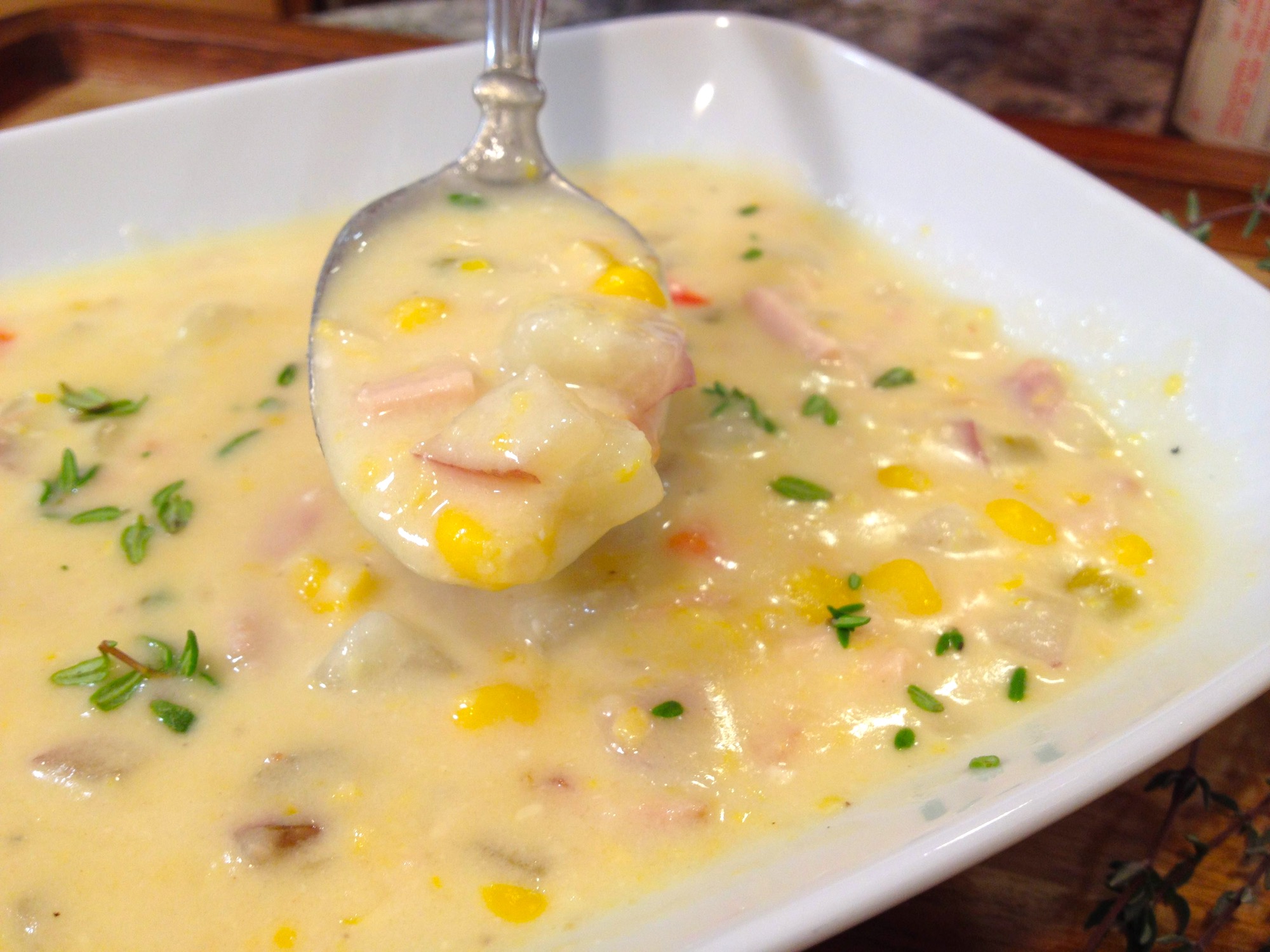 Smoky Corn Chowder - Cooking Sessions